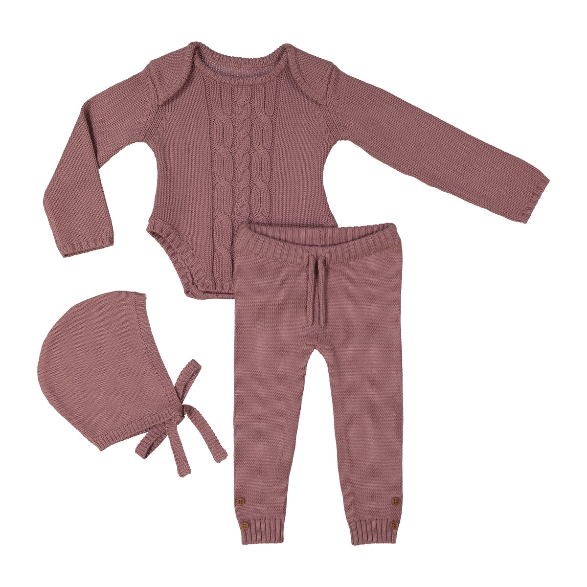 Cable Knit Set - Lilac - FINAL SALE – TeelaNYC